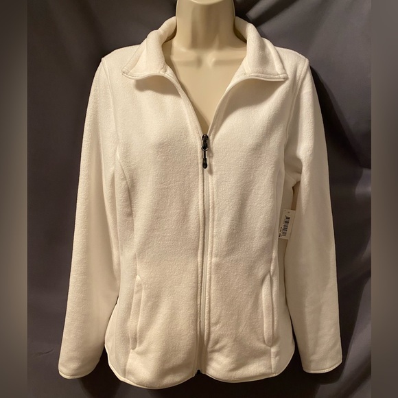 Amazon Essentials | Jackets & Coats | Nwt Fleece Zip Jacket Large Cream ...